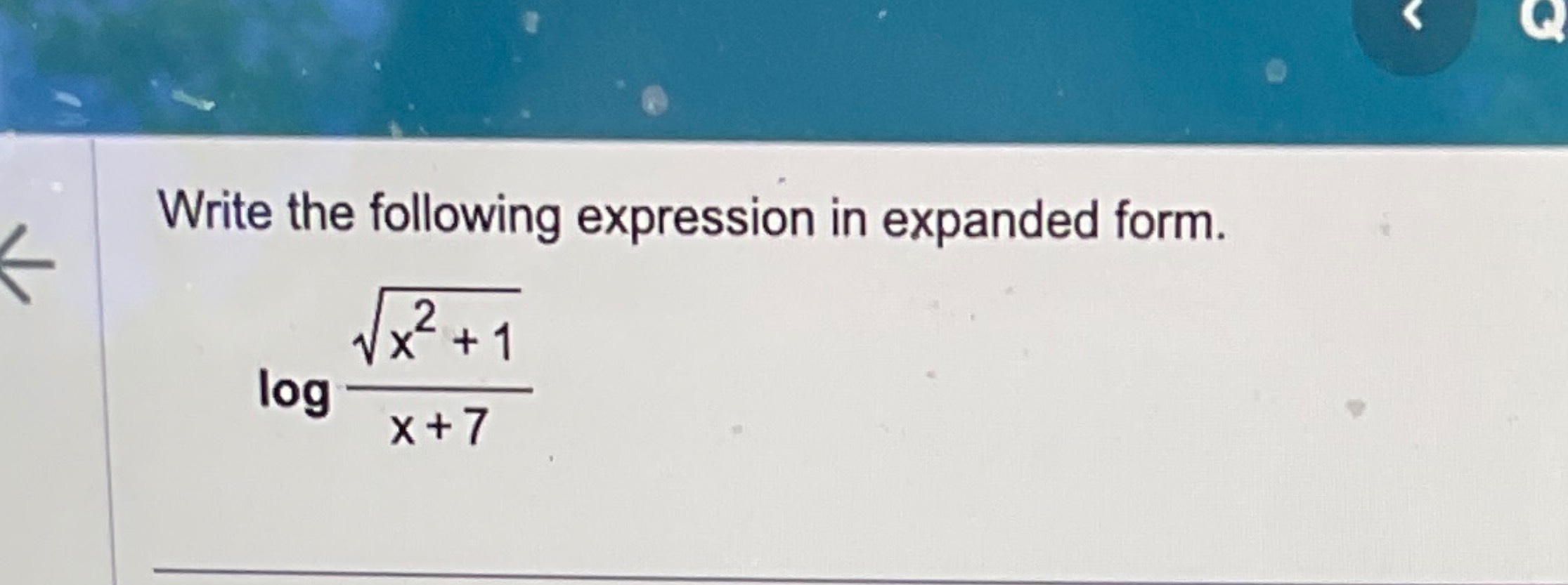 Solved Write the following expression in expanded | Chegg.com