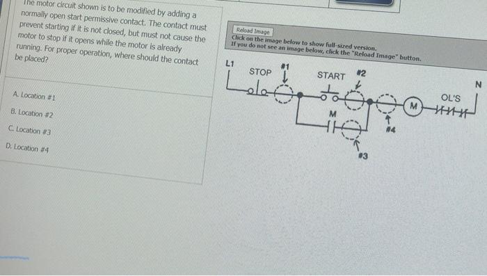 Solved The motor circuit shown is to be modified by adding a | Chegg.com
