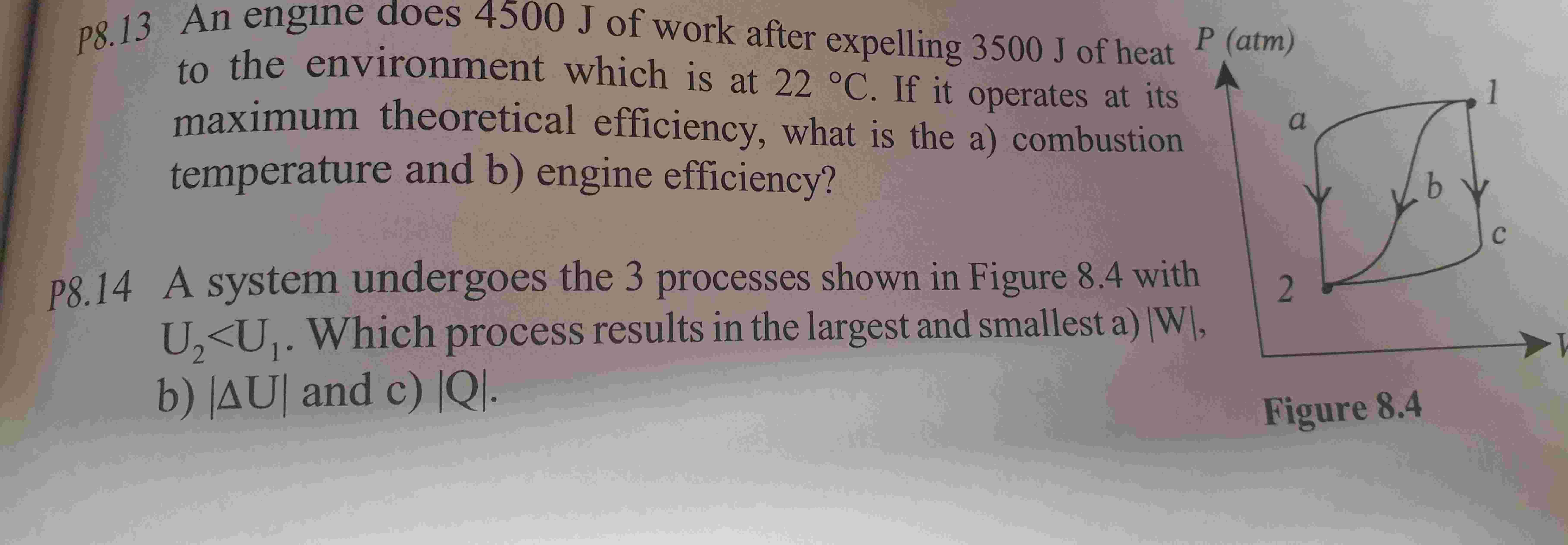 Solved P8.14 ﻿A system undergoes the 3 ﻿processes shown in | Chegg.com