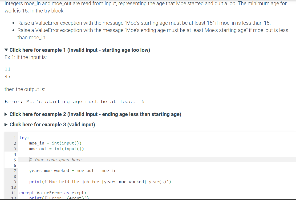 Solved Integers moe_in and moe_out are read from input, | Chegg.com