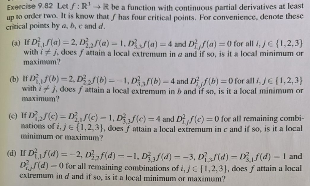 Solved Exercise 9.82 ﻿Let f:R3→R ﻿be a function with | Chegg.com