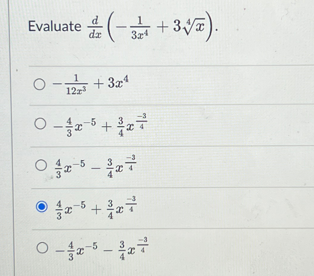 Solved Evaluate | Chegg.com