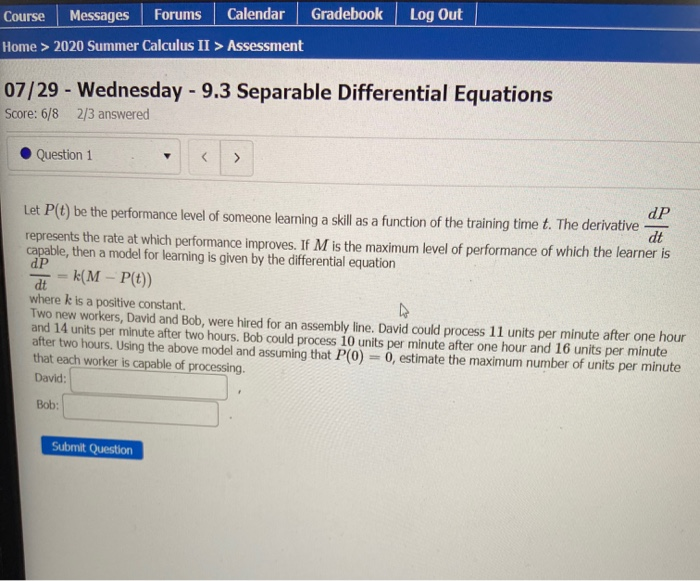 Solved Log Out Course Messages Forums Calendar Gradebook | Chegg.com