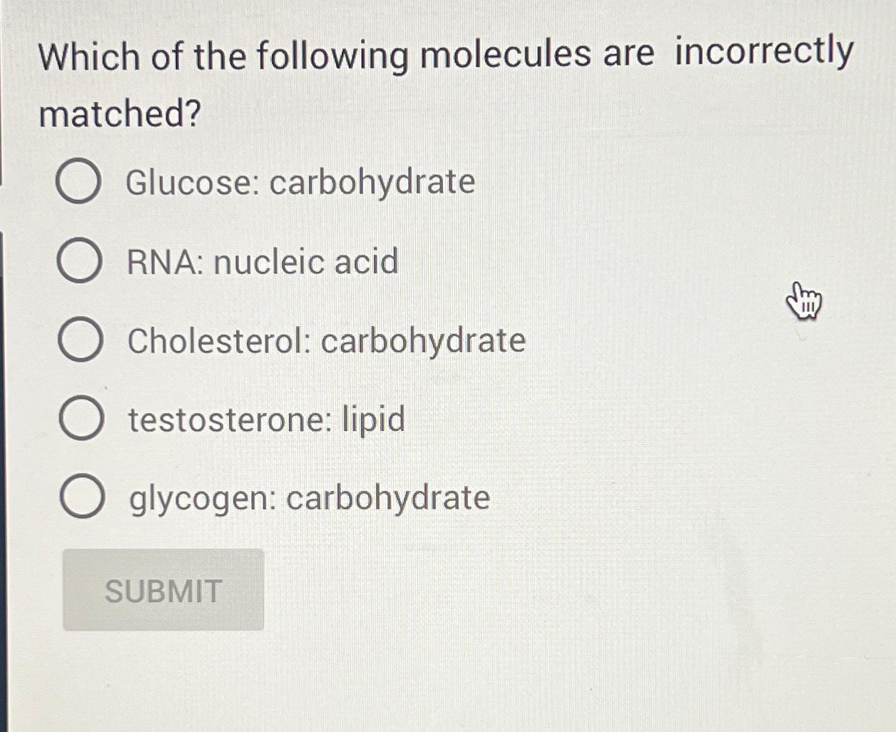 Solved Which of the following molecules are incorrectly | Chegg.com