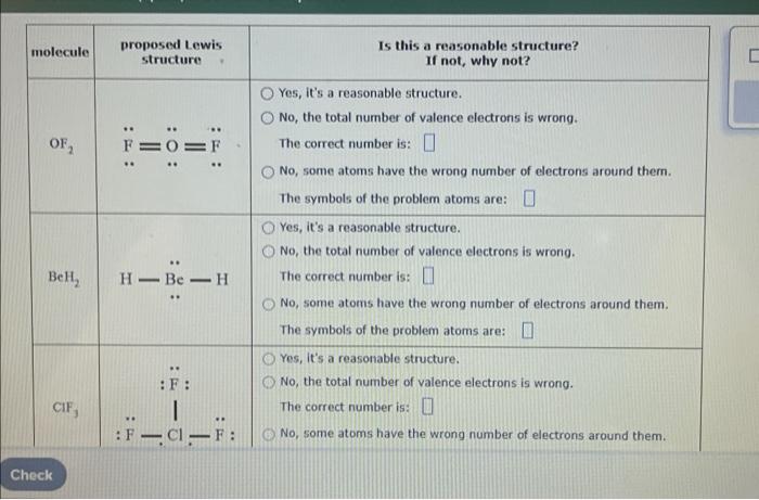 \begin{tabular}{|c|c|c|} \hline molecule & | Chegg.com