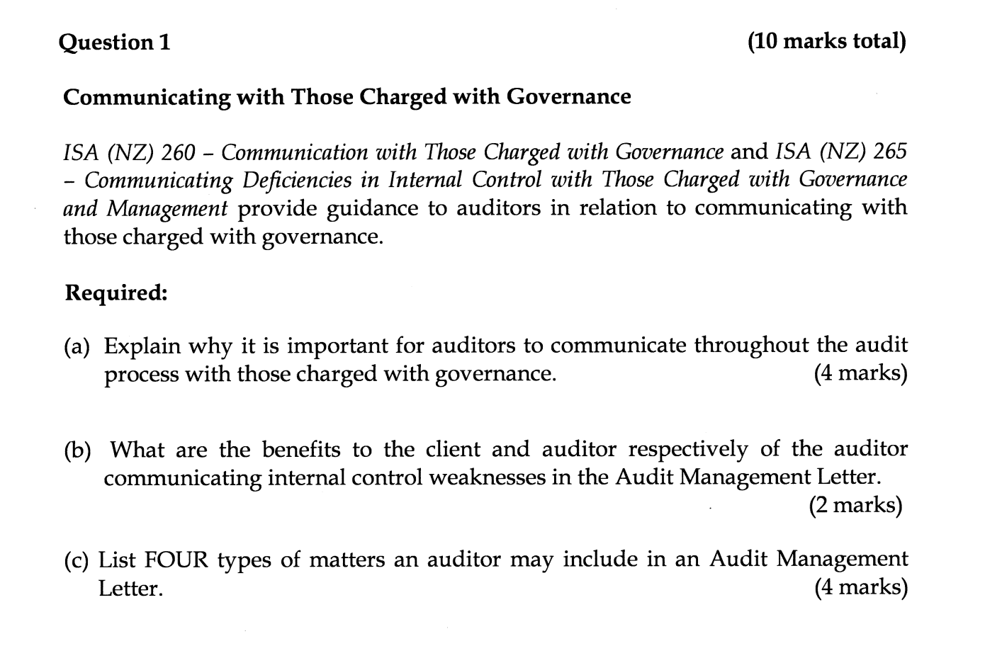 Solved Question 1(10 ﻿marks total)Communicating with Those | Chegg.com