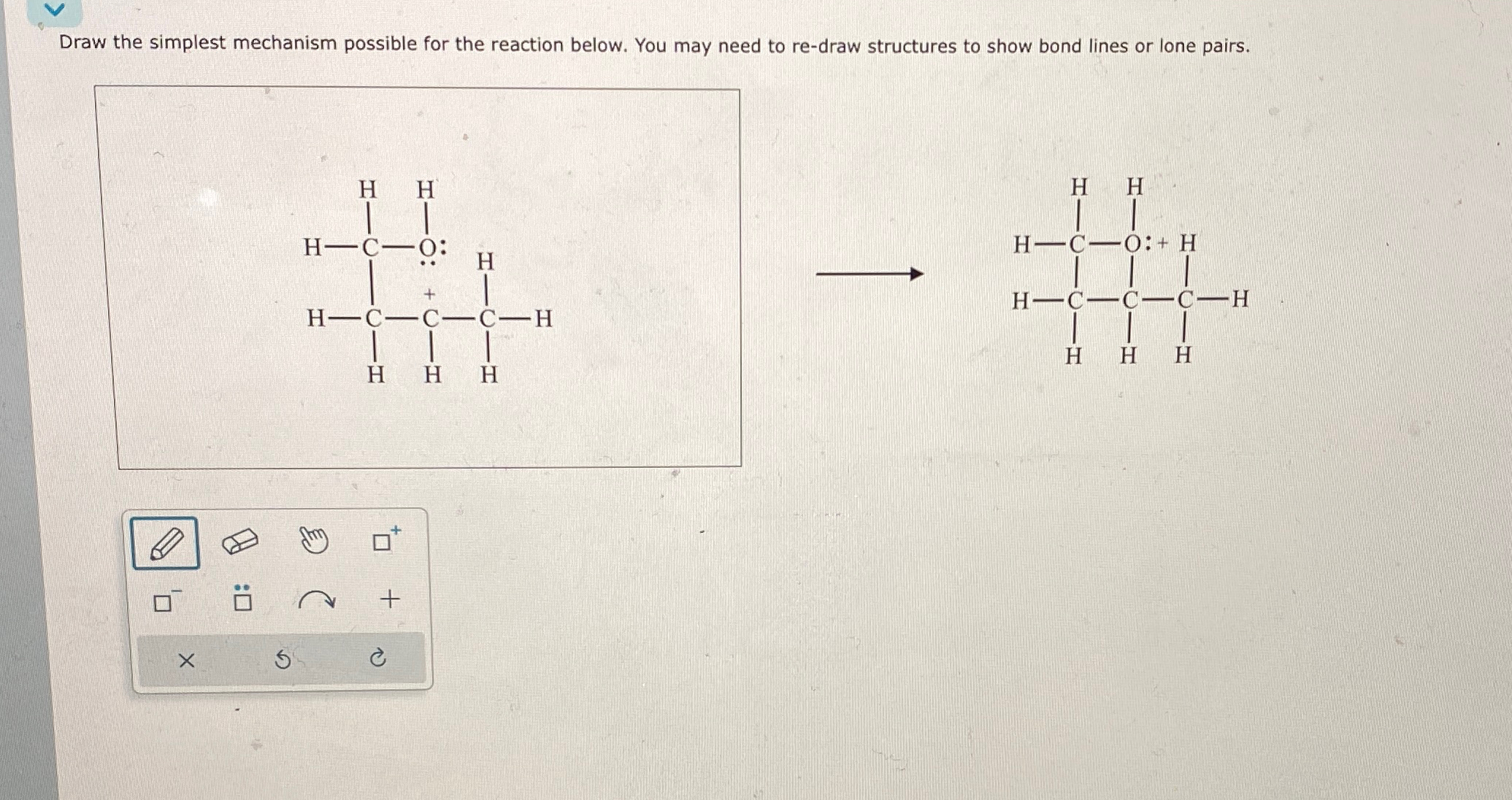 Solved Draw the simplest mechanism possible for the reaction | Chegg.com