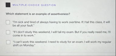 Solved MULTIPLE-CHOICE QUESTIONWhich statement is an example | Chegg.com