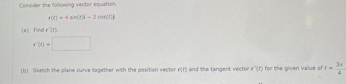 Solved Consider the following vector equation. | Chegg.com