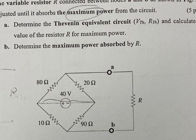 Solved justed until it absorbs the maximum power from the | Chegg.com