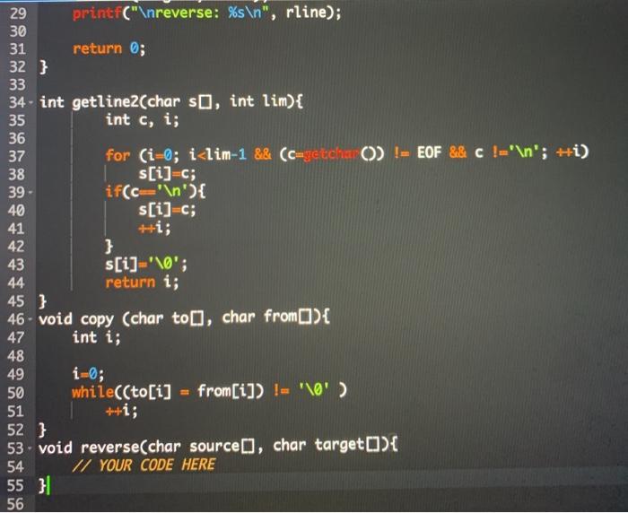 Solved Write A Function Reverses That Reverses The 