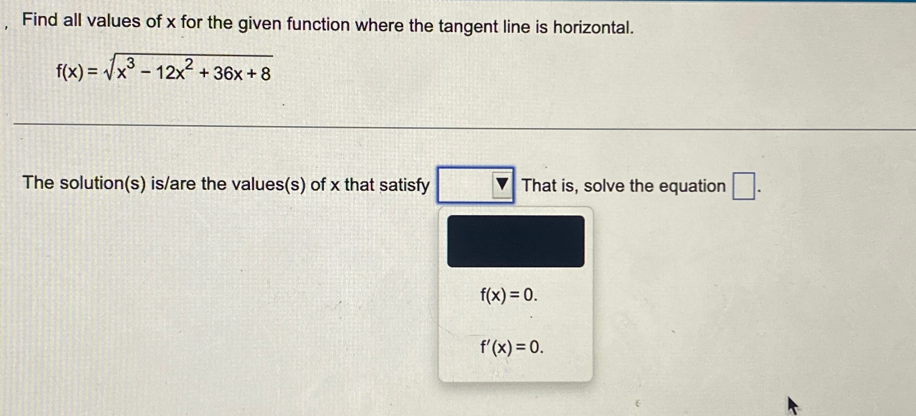 Solved Find all values of x ﻿for the given function where | Chegg.com