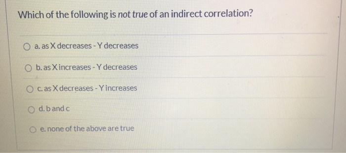 Solved Which of the following is not true of an indirect | Chegg.com
