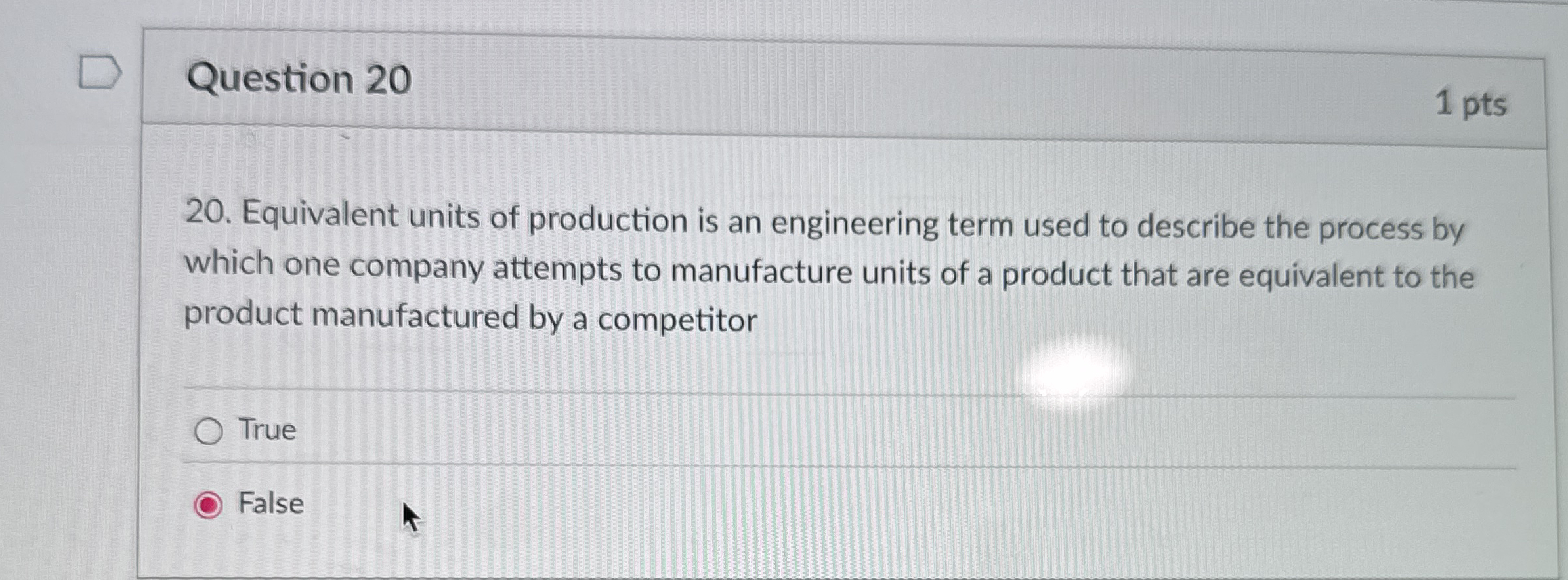 Solved Question 20Equivalent units of production is an | Chegg.com