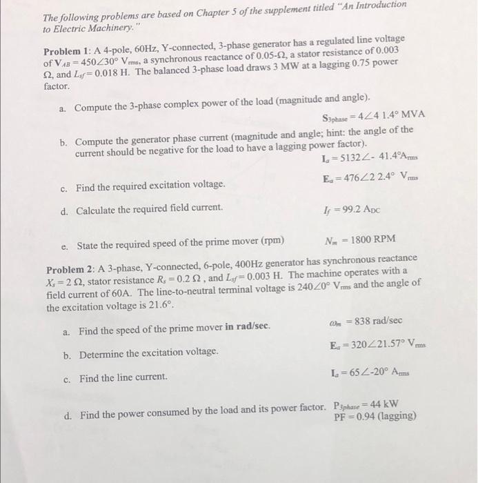 Solved Ω, and a. Compute the 3-phase complex power of the | Chegg.com