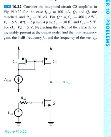 Solved (SOLVE USING LT SPICE)10.22 ﻿Consider the | Chegg.com