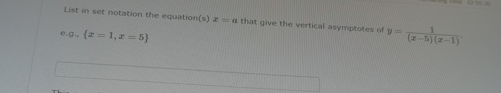 Solved List in set notation the equation (s) x=a that give | Chegg.com