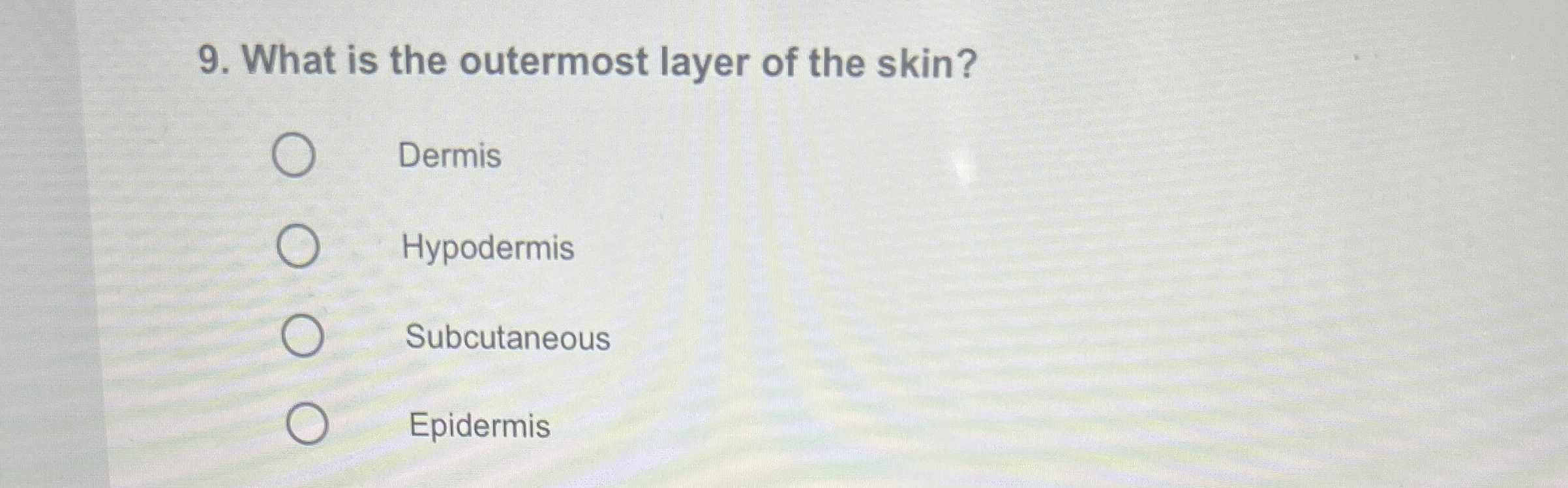 Solved What is the outermost layer of the | Chegg.com