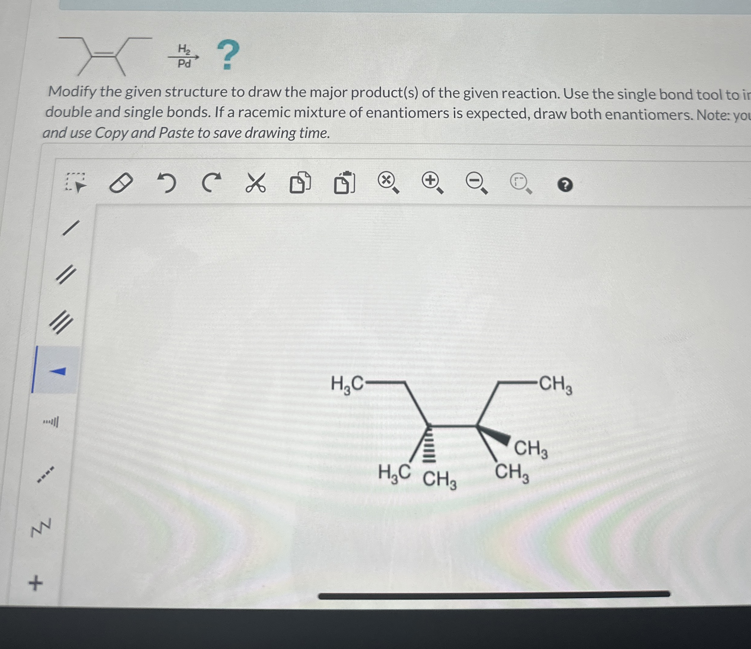 Solved Modify the given structure to draw the major | Chegg.com