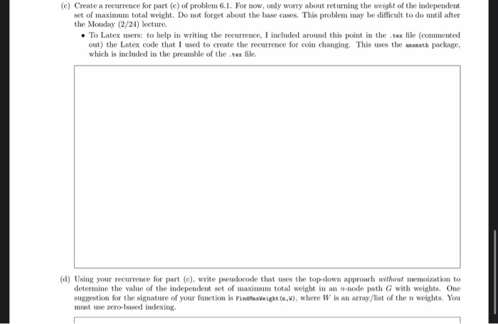 1 Let Gve Be An Undirected Graph With N Nodes 