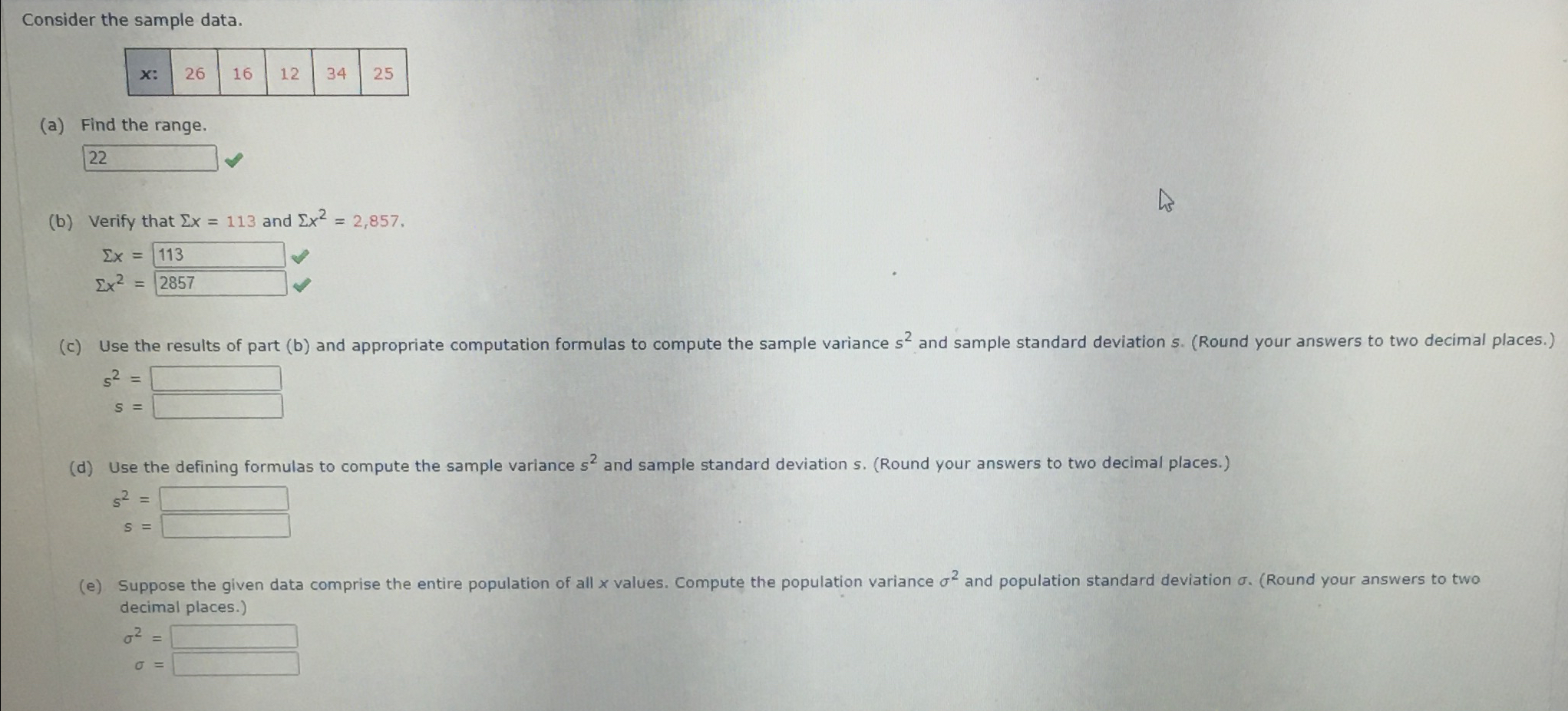 Solved Consider the sample | Chegg.com