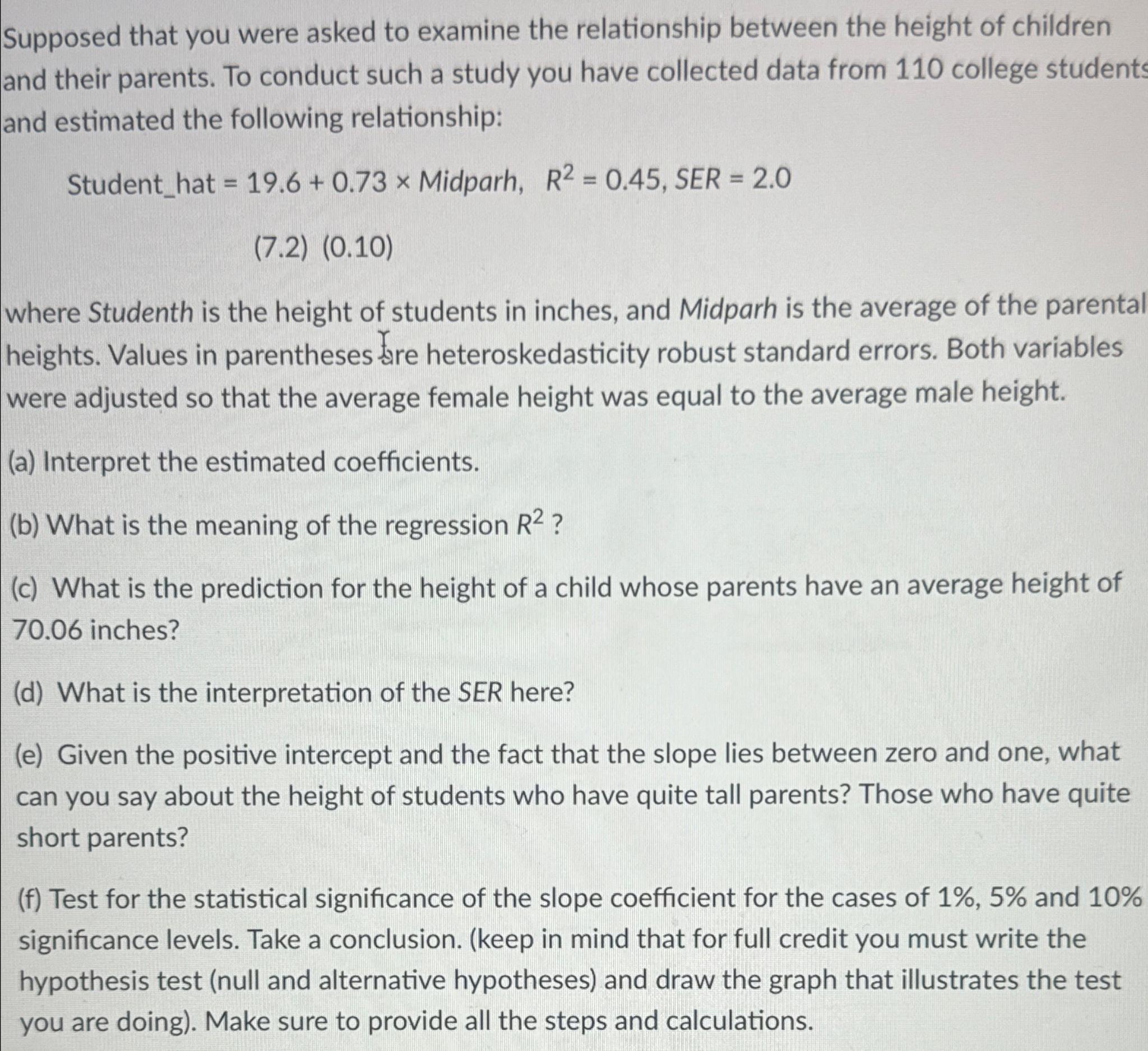 Solved Supposed that you were asked to examine the | Chegg.com