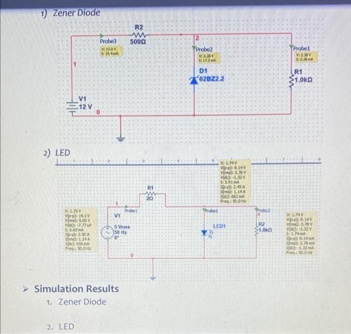 Solved Components 1) Zener Diode 1. 12 volts DC voltage | Chegg.com