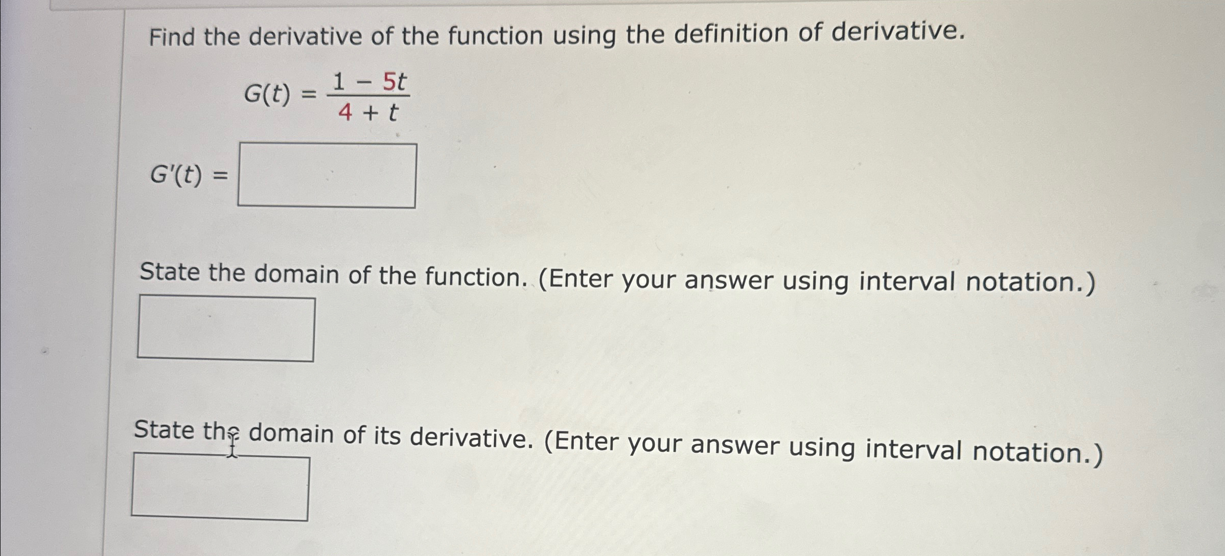 Solved Find the derivative of the function using the | Chegg.com