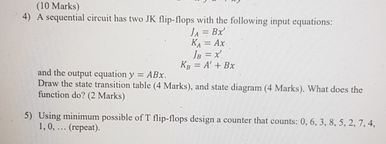 Solved 2) A combinational circuit has input bits A, B, C, D | Chegg.com