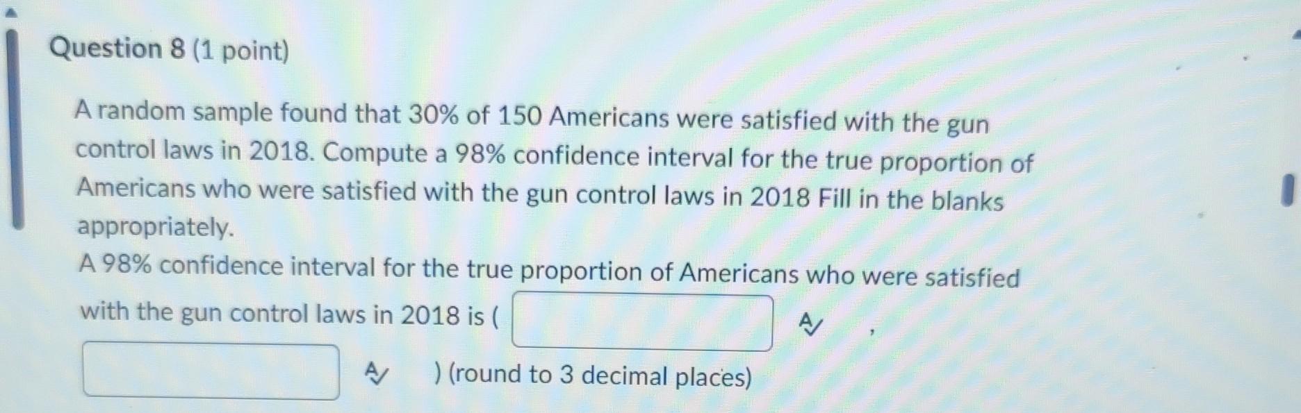 Solved A random sample found that 30% of 150 Americans were | Chegg.com