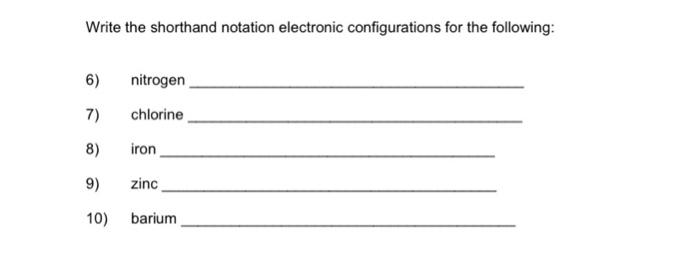 Solved Write the shorthand notation electronic | Chegg.com