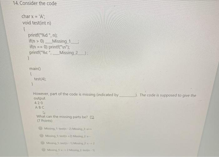 Solved 13. Consider the function void alter(char **p) { | Chegg.com