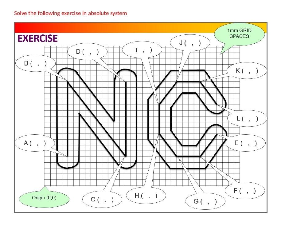 Solved Solve the following exercise in absolute system | Chegg.com