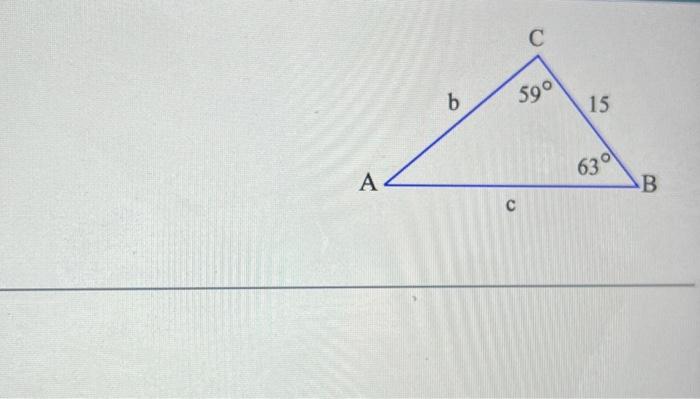 Solved Solve the triangle shown to the right. A≈ (Simplify | Chegg.com
