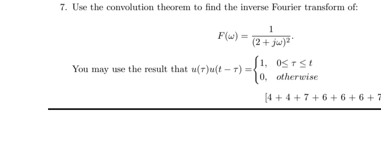 Solved Use the convolution theorem to find the inverse | Chegg.com