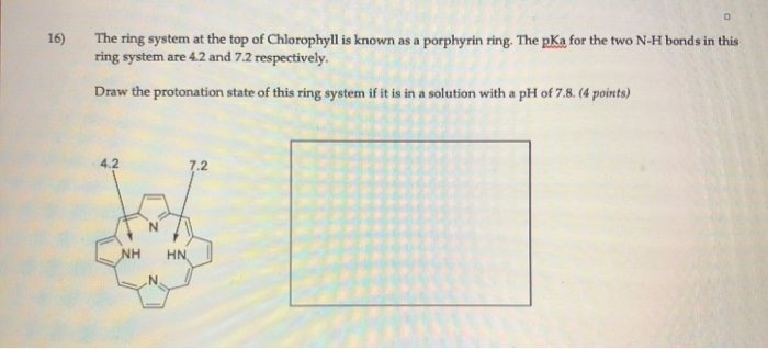 Solved The ring system at the top of Chlorophyll is known as | Chegg.com