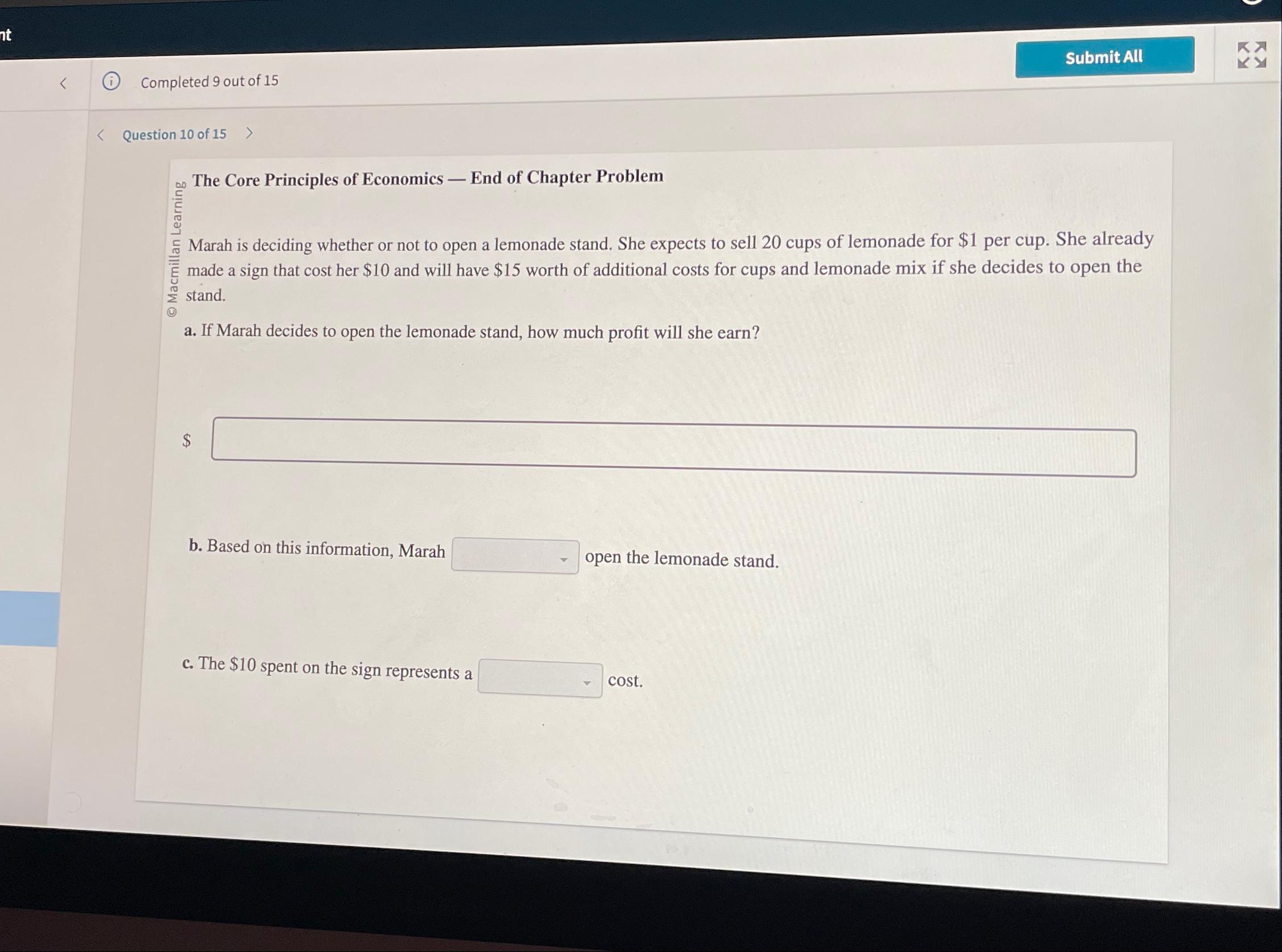 Solved Completed 9 ﻿out of 15Question 10 ﻿of 15The Core | Chegg.com