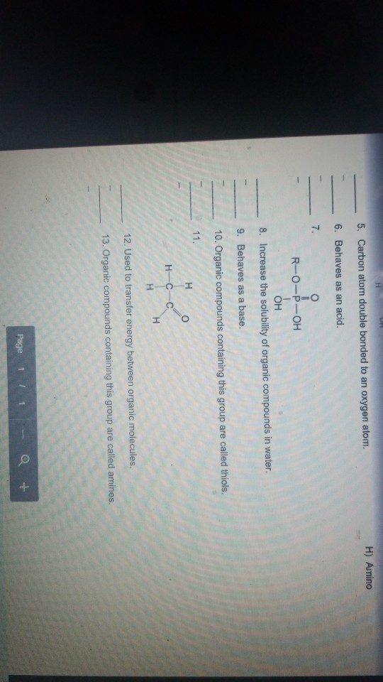 Solved Riya Mehta - 1.2 Functional Groups Matching Warm | Chegg.com