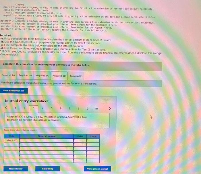 Solved Year 1 Deceaber 16 Accepted a(n)$11,200, 60 -day, sx | Chegg.com