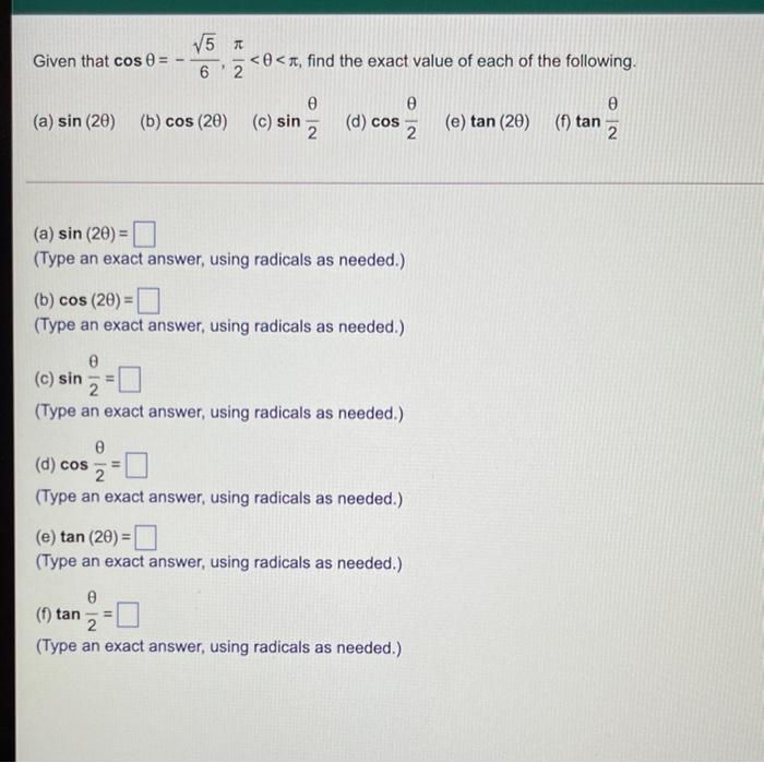 Solved - Find the exact value of the expression cos 375° - | Chegg.com