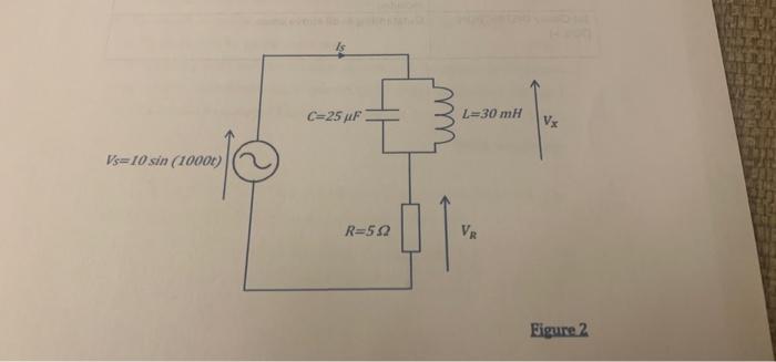 Solved 2 An Rlc Circuit With An Alternating Voltage Source