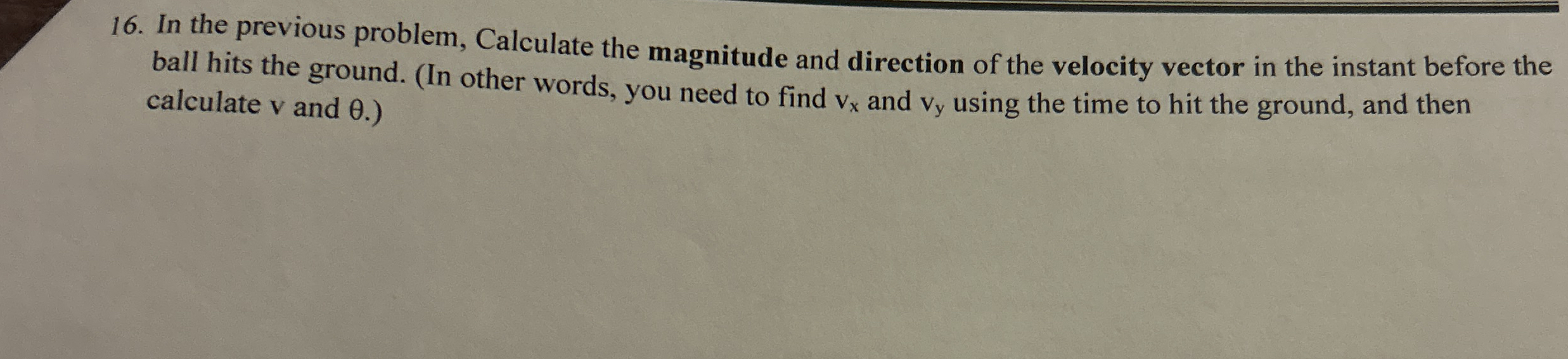 In the previous problem, Calculate the magnitude and | Chegg.com