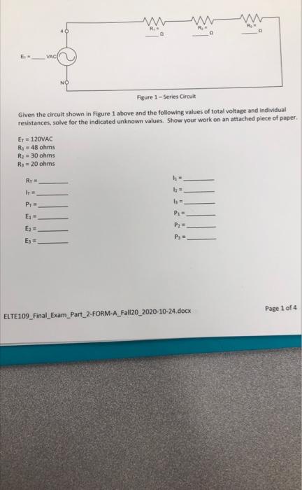 Solved Given the circuit shown in Figure 1 above and the | Chegg.com