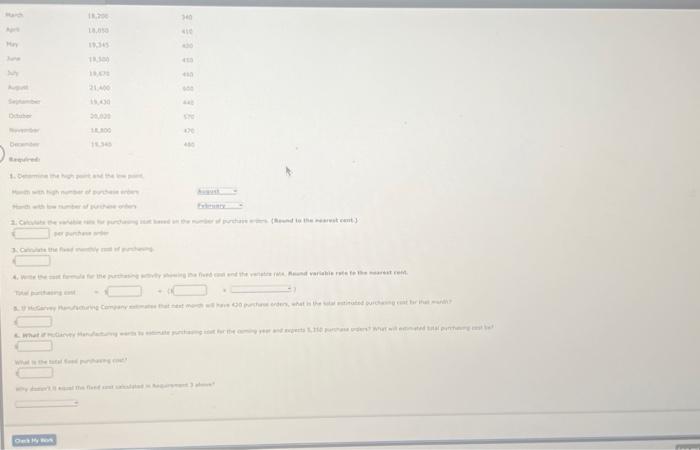 Solved High-Low Method to Determine Fixed Cost and Variable | Chegg.com