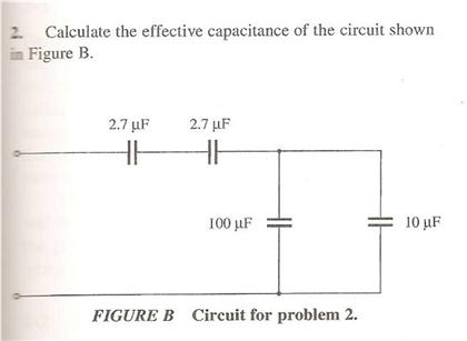 Solved Calculate the effective capacitance of the circuit | Chegg.com