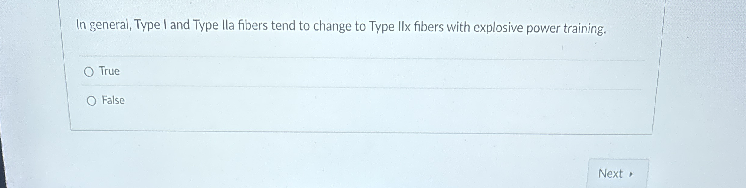 Solved In general, Type I and Type lla fibers tend to change | Chegg.com