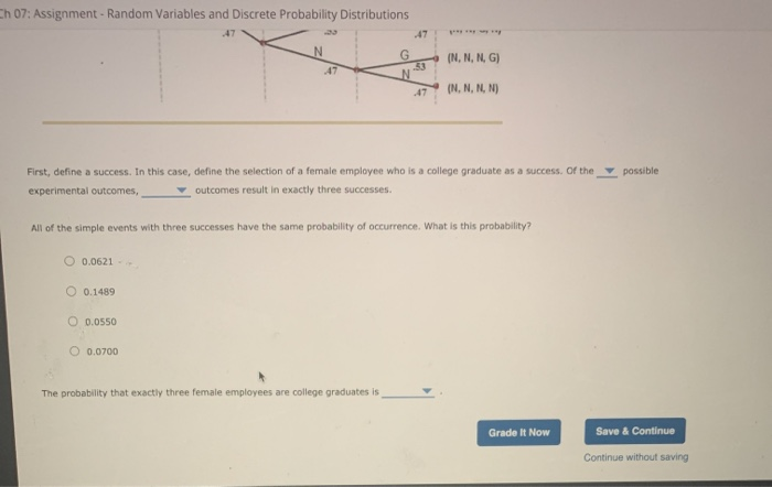 Solved 07: Assignment - Random Variables and Discrete | Chegg.com
