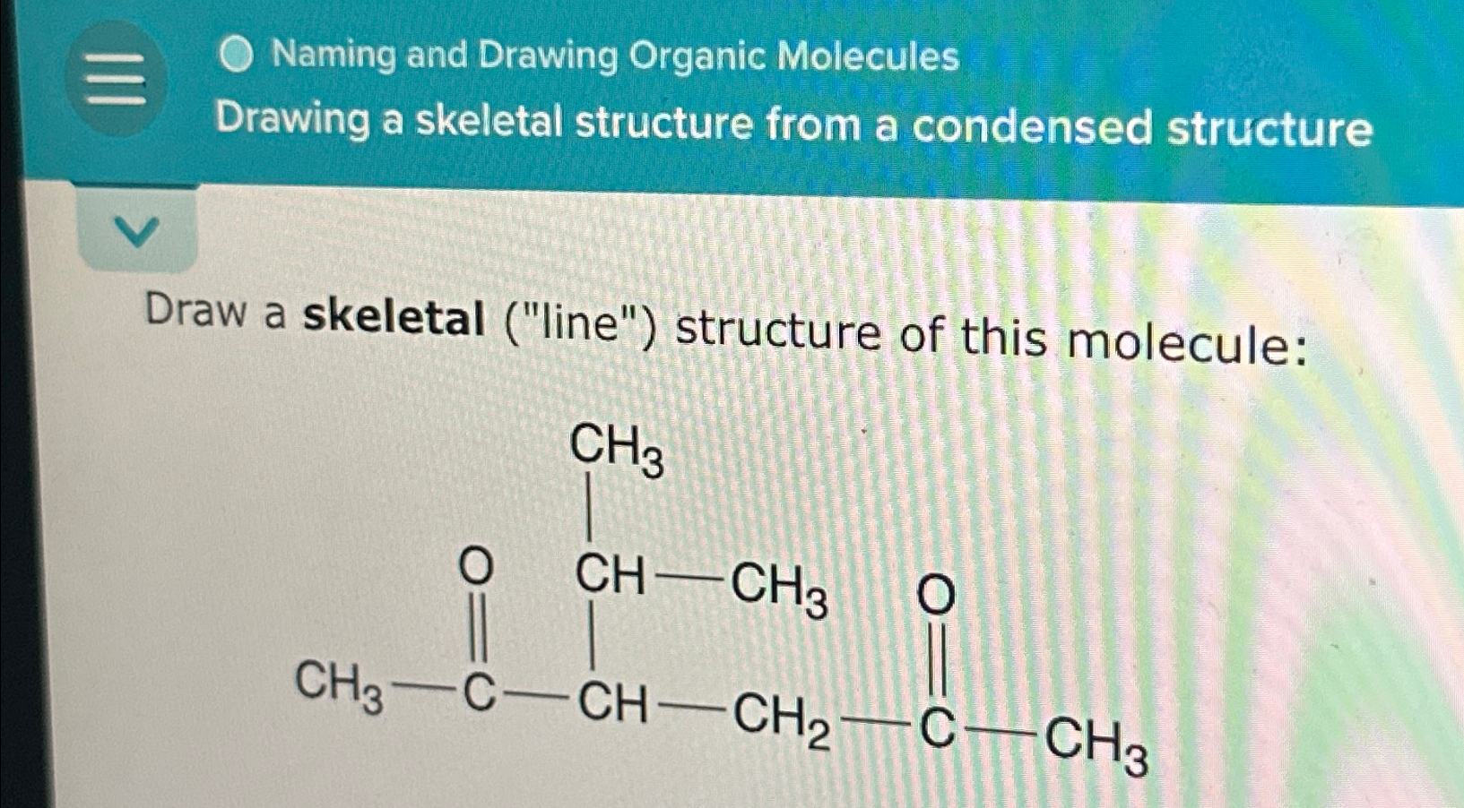 Solved Naming and Drawing Organic MoleculesDrawing a | Chegg.com