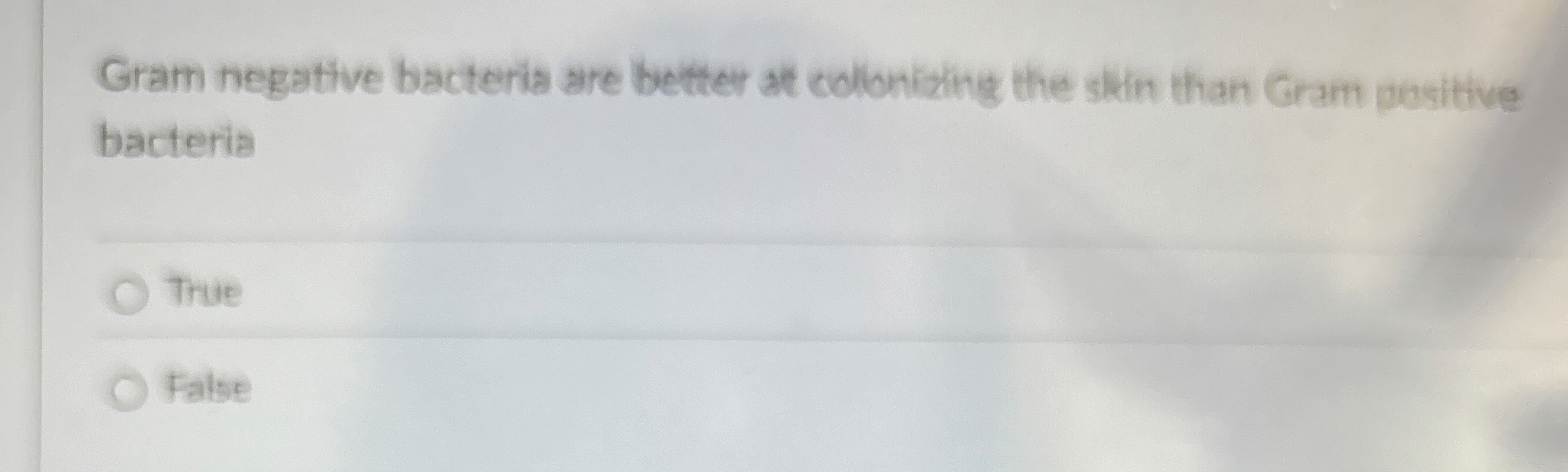 Solved Gram negative bacteria are better at colonizing the | Chegg.com