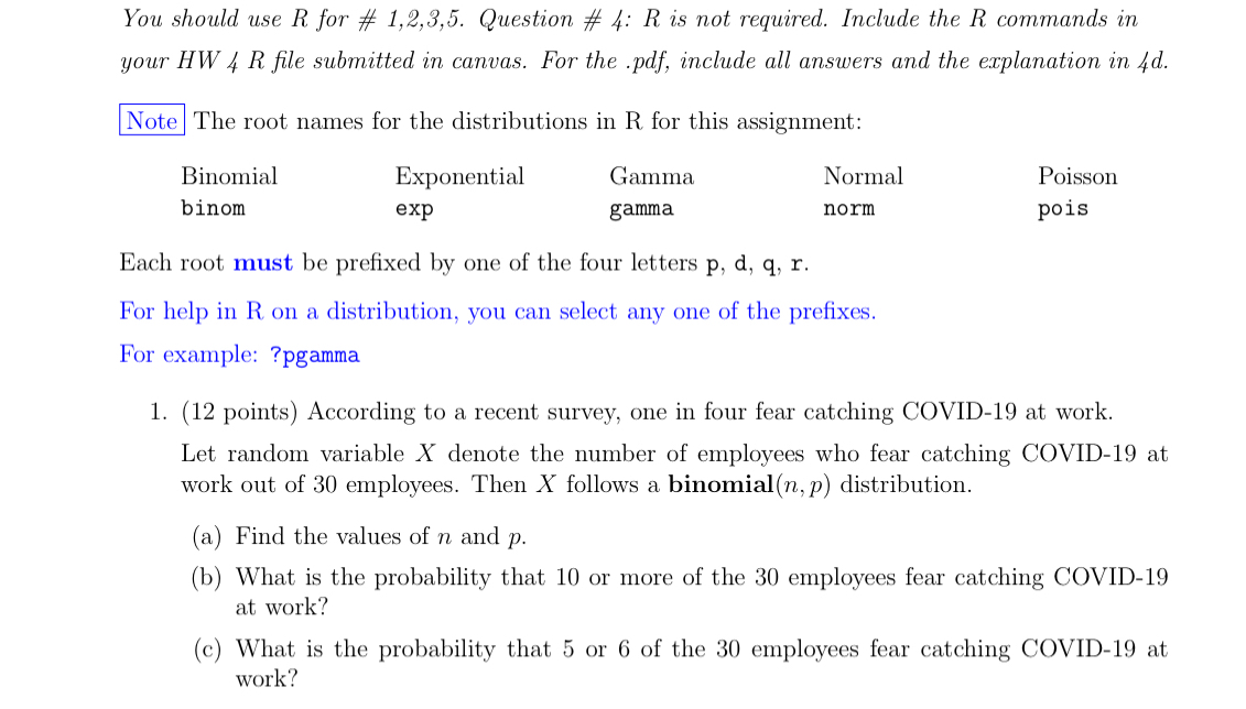 Solved Use R to Answer(12 ﻿points) ﻿According to a recent | Chegg.com